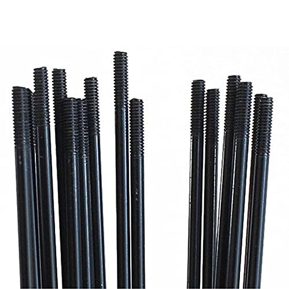 chensong Spokes Nipples 20pcs Road Bike 45# Steel Spokes Bicycle Cycling 14G Black Spokes with Nipples Cycling Spokes (Color : 268)