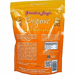 Grandma Lucy's Organic Baked Treat for Dogs, Mixed 3 Packs x 14 Oz - Apple, Pumpkin and Blueberry Flavors