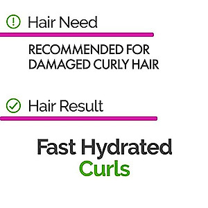 NOVEX Bouncy Curls Curly Bundle - Vegan Formula - Recommended for Damage Curly Hair - Fast Hydration formula
