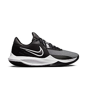 Nike Precision 6 Black Basketball Shoes (DD9535-003) for Men, Black/Iron Grey/White/White, 9 UK (9.5 US)