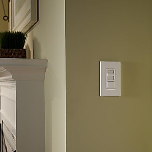 Leviton IllumaTech Dimmer Switch for Dimmable LED, Halogen and Incandescent Bulbs, IPL06-10Z, White with Ivory and Light Almond Faceplates