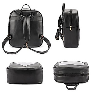 STEAMEDBUN Ita Bag Backpack Heart Shaped Black Pin Display Backpack with Insert