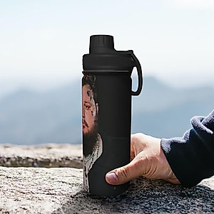 CSGUHLKP J-elly Roll Insulated cup, 18oz insulated water cup with straw, suitable for daily use, sports, outdoor activities, etc White