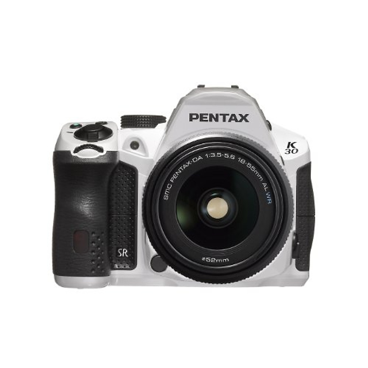 Pentax K-30 lens kit white w DA 18-55WR Weather-Sealed 16 MP CMOS Digital SLR with DA 18-55mm and 3-Inch LCD Screen