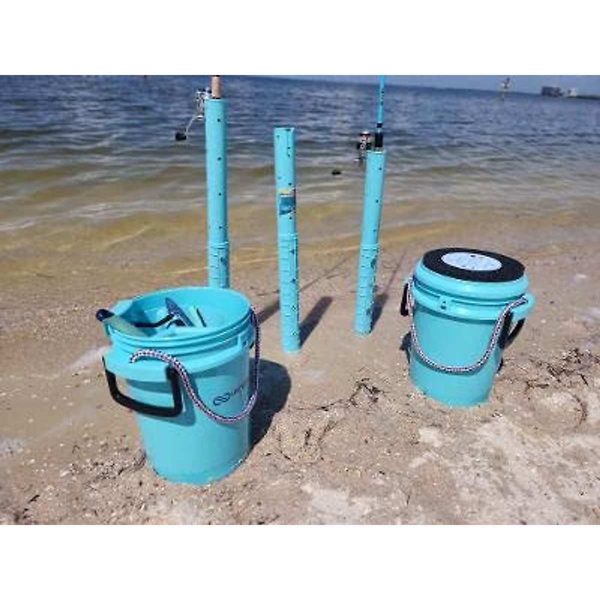 Adjustable Sand Spike Rod Holder-great for surf, bank, beach fishing, from 24" expand to 44"