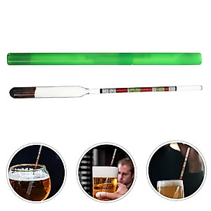 PAMINGONO 1pc Sugar Meter Hydrometer for Measure Sugar Water Hydrometer Tester Triplescale Tester Scale Hydrometer Liquid Hydrometer Maple Syrup Hydrometer for Beer Borosilicate Glass