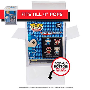 20 Pack Funko Pop Protector Display Case - Soft Plastic Protective Box Case to Keep Your Collection in Mint Condition - Showcase Your Collection with Durable, Clear Protectors