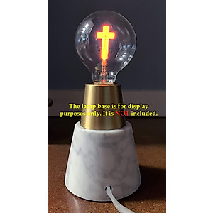 Mandala Crafts Christian Light Bulb Crucifix Bulb Jesus on The Cross Catholic Novelty Bulb 3W 120V for Pendant String Night Light (Standard Base 1 Bulb)