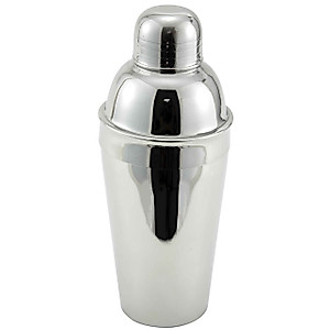 Winco Stainless Steel 3-Piece Cocktail Shaker Set, 16-Ounce