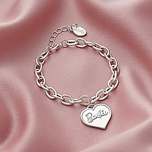 Barbie Chunky Heart Bracelet - Silver