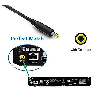 VHBW 12V AC Adapter Replacement for Sony Blu Ray DVD Player BDP-BX370 BDP-S3700 BDP-S6700 BDP-S3500 BDP-S1700 BDP-S1500 BDP-S6500 BDP-BX320 AC-M1208UC Power Supply Cord