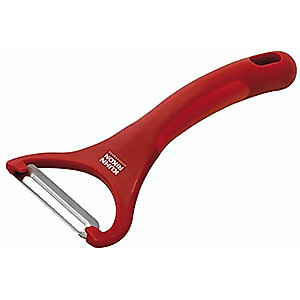 Kuhn Rikon "Piranha" Serrated Peeler, Red