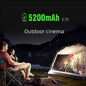 DROOS P20 Mini Portable Pico Smart Android WiFi 1080P Screenless TV LED DLP Projector for Mobile Smartphone 4K Cinema (Size : Upda(projectors)