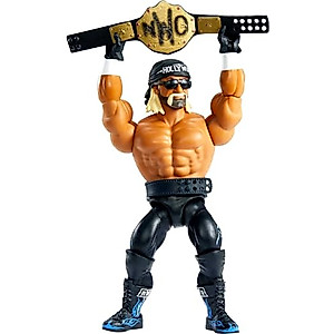 Mattel WWE Superstars Action Figure & Accessories, Series 1 “Hollywood” Hulk Hogan Retro Collectible with Swappable Hands