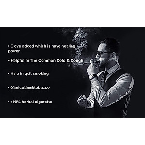 Herbal Cigarette 100% no Tobacco 10/Pack (Clove)