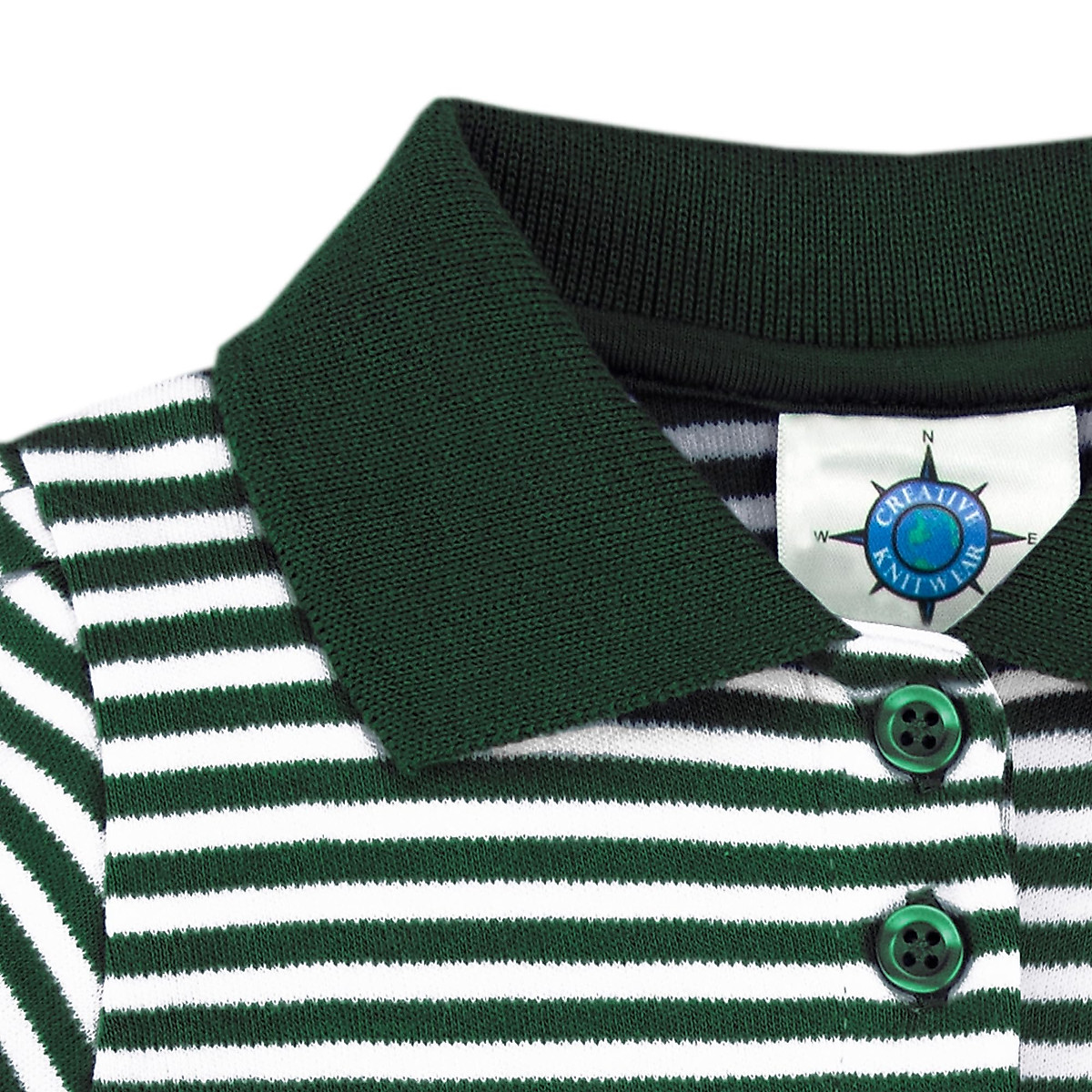 Michigan State University Spartans Striped Game Day Dress with Bloomer Green/White 3-6 Months