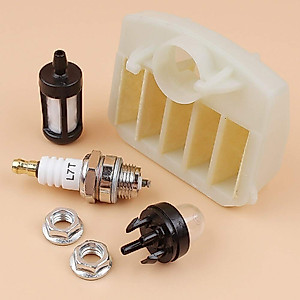 Laliva tools - Air Filter Spark Plug Primer Bulb Bar Nuts Kit For HUSQVARNA 340 345 346 XP 350 353 Chainsaw Parts 537024003