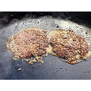 LavaLock Flat top Griddle Grate for UDS 55 Gallon Drum Smokers Grill Plate Also fits Weber Smokey Mountain WSM and Kettle Thick Steel with Handles