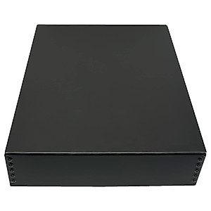 Golden State Art, Acid-Free Archival 16x20 Inches Metal Edge Drop Front Museum Photo Storage Box, Protect Documents, Prints, Pictures, Photographs, Arts And Crafts, Black