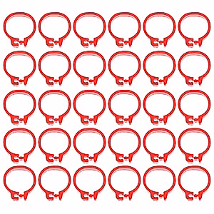 balacoo Duck Leg Rings 100pcs 10mm Racing Pigeon Leg Rings Bird Rings Leg Bands for Pigeon Parrot Finch Canary Hatch Poultry Rings Red Hen Leg Bands