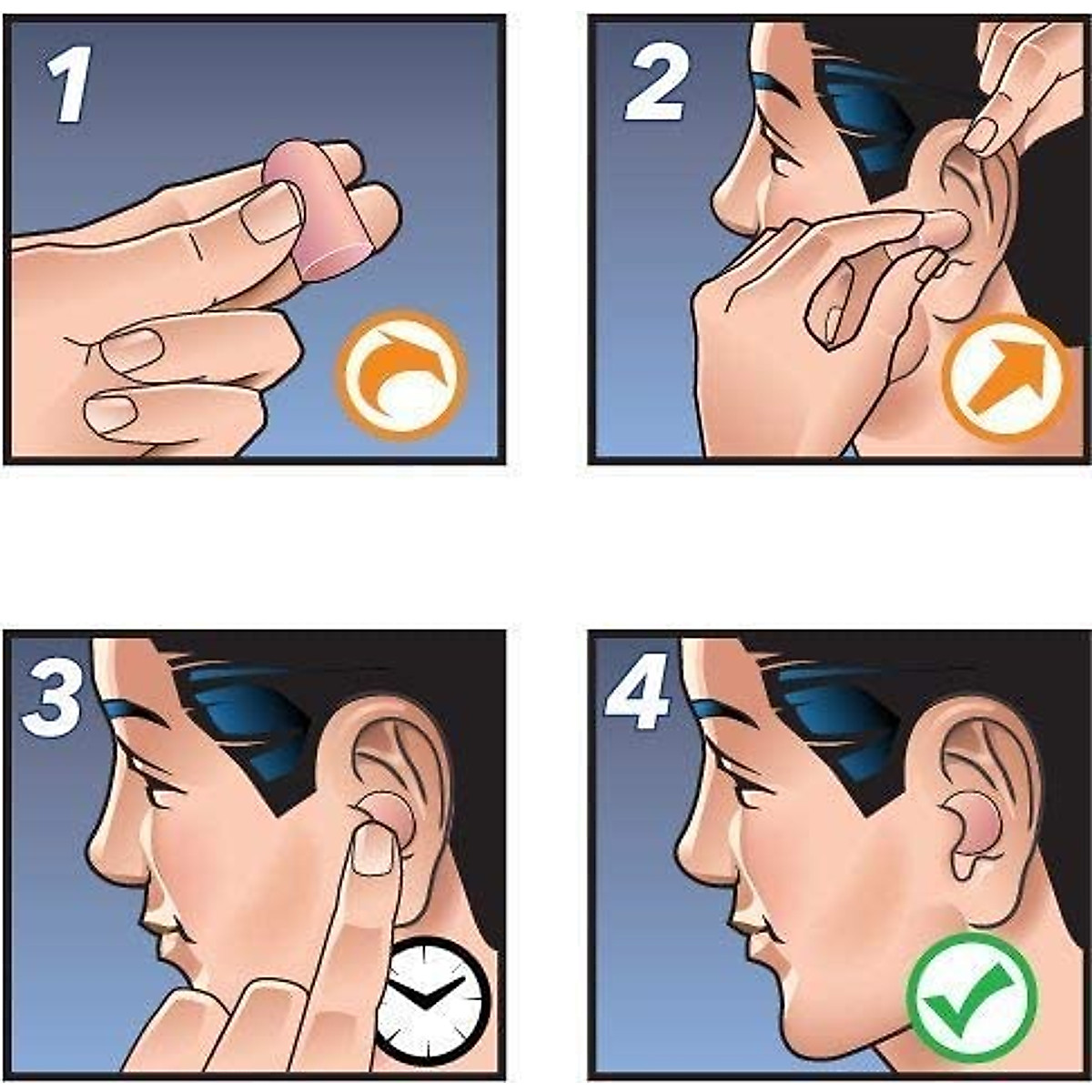 Hearos Sleep Pretty Tonight Foam Ear Plugs, Hearing Protection, 32 NRR, 12 Pair,Purple,5803