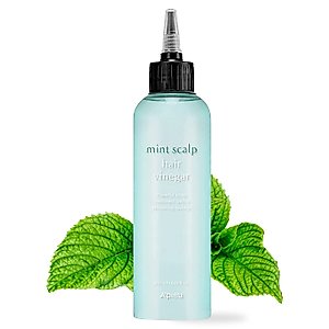 A'PIEU Mint Hair Vinegar Rince 6.76 fl oz - Advanced Scalp Treatment for Oil Control, Korean Hair Care, Hydrating & pH Balancing, Clarifies & Refreshes