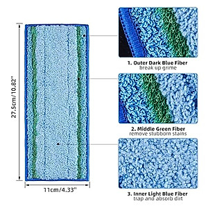 BOYWITHUKE Mop Pad Compatible for IRobot Braava Jet M6 Series Ultimate Robot Mop Washable and Reusable Robot Wet Mopping Pad Replacement Parts (Color : 4PCS)