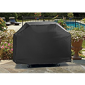 Mr. BBQ Platinum Prestige Large Grill Cover - Helps Prevent Cracking and Rusting - Waterproof Material - UV Protection - Snow and Rain Protection - Heat and Flame Resistant-59"x19"x42"