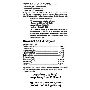 Cichlid Lake Salt, 1 kg / 2.2 lbs