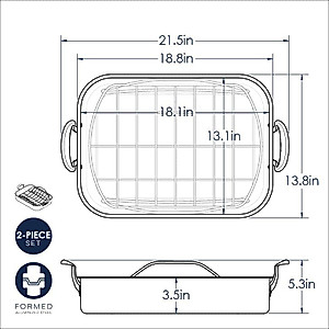 Nordic Ware Turkey Roaster with Rack, Copper