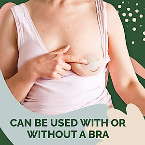 Weaning Breastfeeding Essentials Nipple Covers for Toddler– Breastfeeding Pads Nipple Shields, Reusable Pasties for Weaning Breastfeeding Set, Breast Shields for Nursing (Small, Nude-Brown)