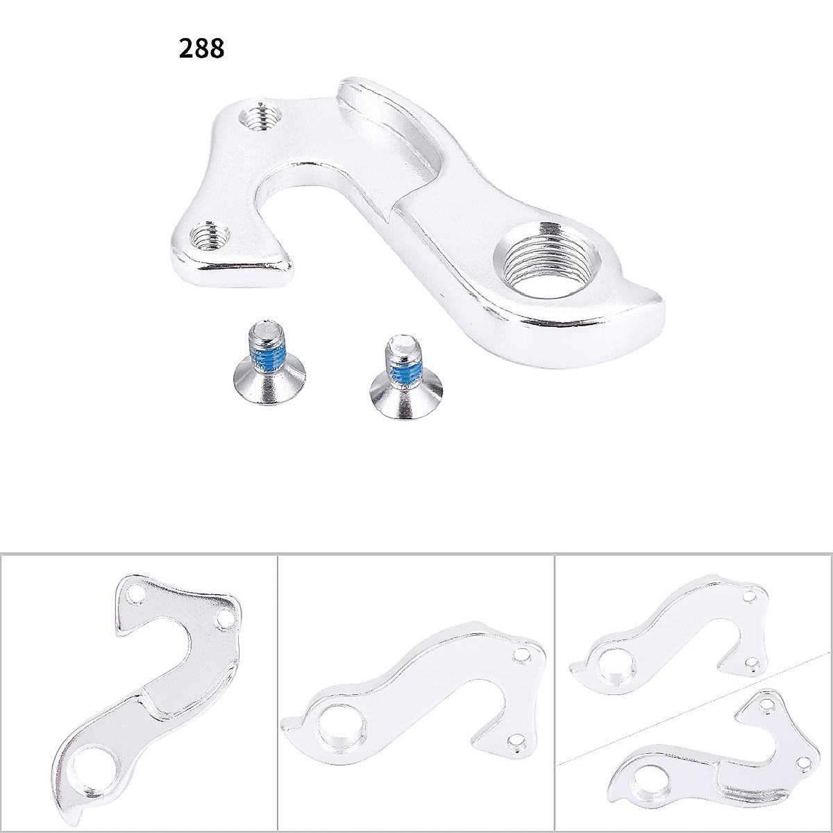 Cerlingwee Bike Rear Gear Mech, Bike Tail Hook, Aluminium Alloy Bicycle Tail Hanger, Rear Gear Hanger, Dropout Frame, Road Bike for Mountain Bike(288)