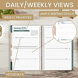 bloom daily planners 2024 Calendar Year Day Planner (January 2024 - December 2024) - 5.5” x 8.25” - Weekly/Monthly Agenda Organizer Book with Stickers & Bookmark - Make Today Count