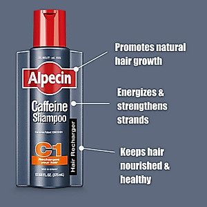 Alpecin C1 Caffeine Shampoo, 8.45 fl oz (Pack of 3)