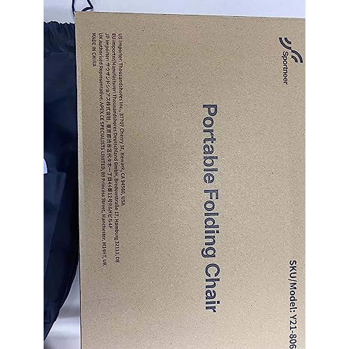 Sportneer Portable Folding Lightweight Camping Chair Camp Chair for Adults Foldable Compact Beach Backpacking Chairs Outdoor Chair for Camping Hiking Lawn Picnic Outside Travel (2, Orange)