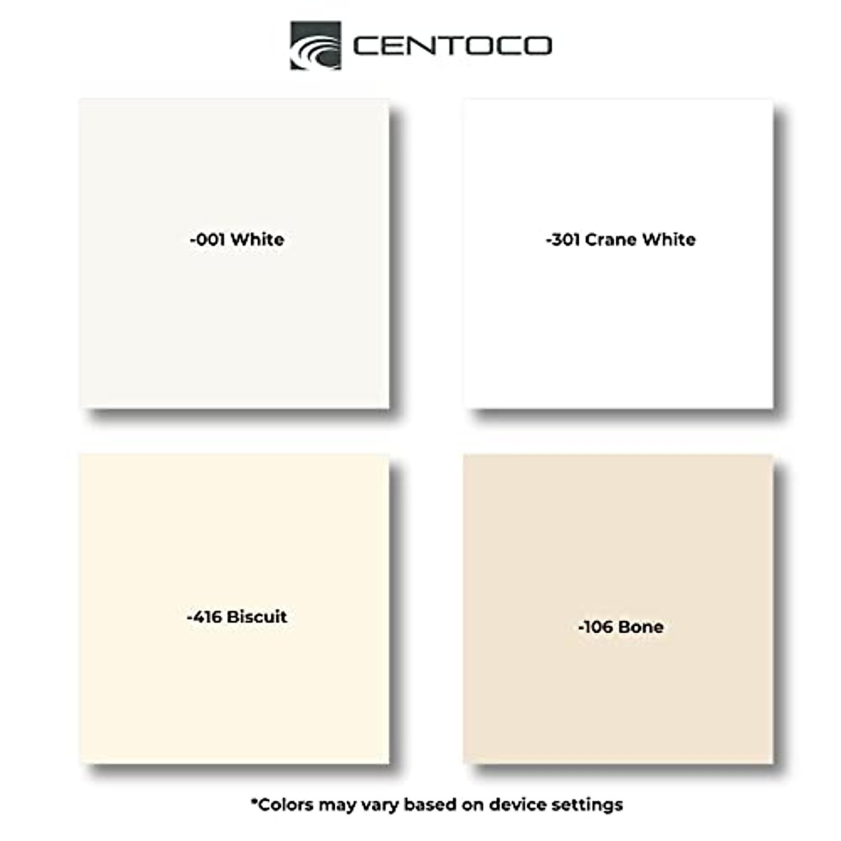 Centoco Elongated Toilet Seat Plastic, Oblong, Oval, Toilet Lid, Standard Residential Use, Economy, Made in the USA, 1600-001, White