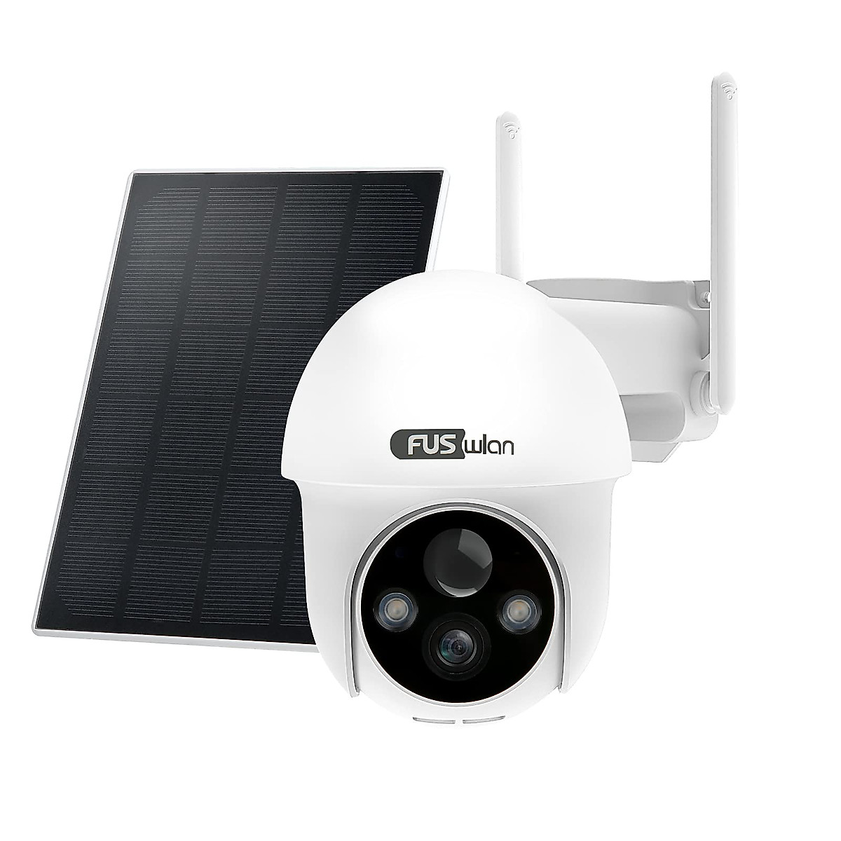 Solar Security Camera Wireless Outdoor WiFi Battery Pan Tilt 360° View Camera with 1080P Night Vision, Spotlight, PIR Motion Detection, Two-Way Audio, IP65 Waterproof, CloudEdge APP, SD/Cloud Storage