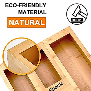NC Ziplock bag storage organizer, 4 separate Baggie Organizer for Drawer，Bamboo Organizer Compatible with Gallon, Quart, Sandwich and Snack Variety Size Bag