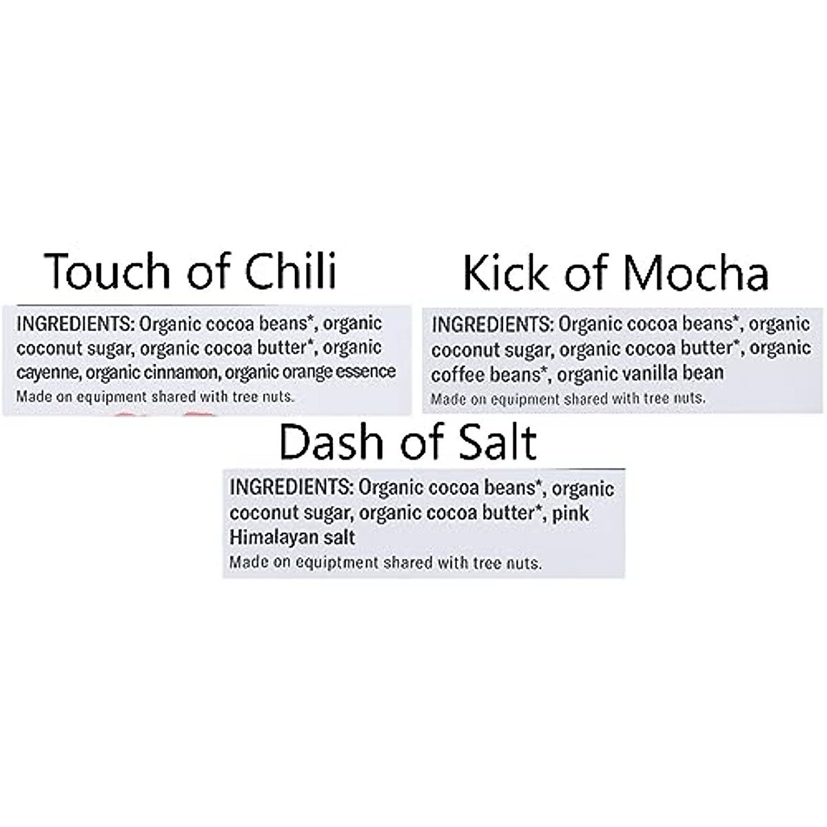 Numi Organic Hot or Cold Drinking Chocolate, Dash of Salt, Touch of Chili, Kick of Mocha with Natural Wooden Measuring Scoop and Bag Clip | (3) 6.3 Ounce Bags | Gourmet Paleo Friendly Vegan Drinking Cocoa mix for any occasion!