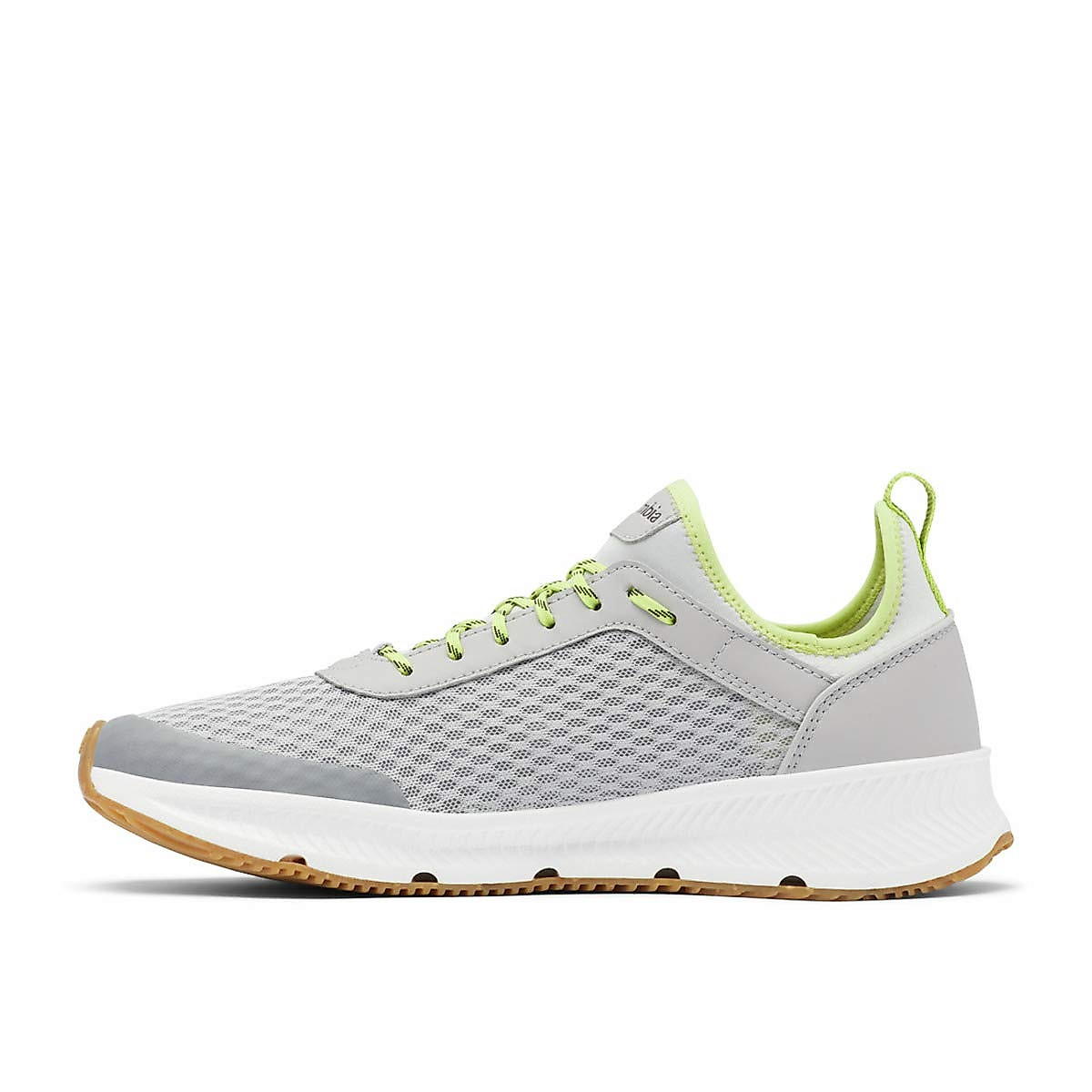 Columbia Mens Summertide Water Shoe, Steam/Voltage, 10.5 US Grey, Yellow