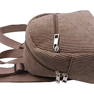 JASASCCEL Mini Backpack Corduroy Backpack Purse Casual Daypack for Women Travel Satchel Rucksack Cute Shoulder Bag