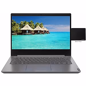 Lenovo V14 Business Laptop Computer, 14" Full HD Display, AMD Athlon Gold 3150U, 12GB DDR4 RAM, 256GB PCIe SSD, WiFi, Webcam, HDMI, Windows 10 Pro, GalliumPi Accessories