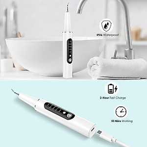 BETOPET Plaque Remover for Teeth - Dog Electric Toothbrush, 5 Modes Ultrasonic Dog Teeth Cleaning Kit, Effective Care of Teeth, Suitable for Dogs and Cats