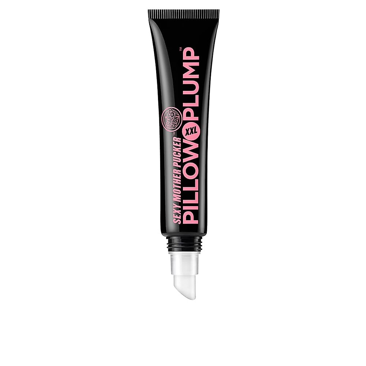 Soap & Glory Sexy Mother Pucker XXL Lip Gloss - Hydrating, Plumping Lip Gloss for Full, Volumized Lips - Lip Plumper Gloss + Chocolate Orange Scent with Vegan Formula in Clearvoyant (10ml)