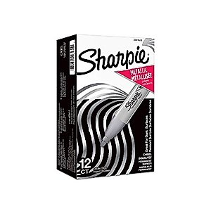SHARPIE Tank Permanent Marker, Chisel Tip, Metallic Silv (2089638)