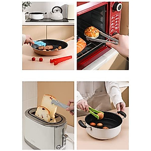 HMQCI Oven Rack Push Pull Tool,Oven and Toaster Rack Puller,Oven Sticks Oven Push and Pull Clip for Kitchen Oven,Toaster Oven,Air Fryer,Convection Oven (2,Black+Grey)