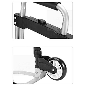 Heavy Duty Folding Hand Truck Dolly Cart Luggage Cart with 2 Elastic Ropes Telescoping Handle Handing Truck for Luggage Moving Travel Shopping Office Use (132 Lb 2 Wheels)