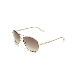GUESS womens Gu7470-s Sunglasses, Shiny Rose Gold & Gradient Brown, 60 mm US