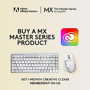 Logitech MX Mechanical Mini for Mac Wireless Illuminated Keyboard, Low-Profile Performance Switches, Tactile Quiet Keys, Backlit, Bluetooth, USB-C, Apple, iPad - Space Grey