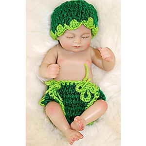 Wamdoll Miniature 10" Alive Beautiful Dreamer Newborn Baby Dolls Silicone Vinyl Full Body Washable for Girl